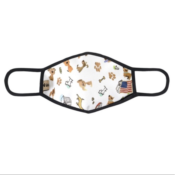 lovenushuz | Accessories | Made In Usa Fast Ship Puppy Dog Print Face ...